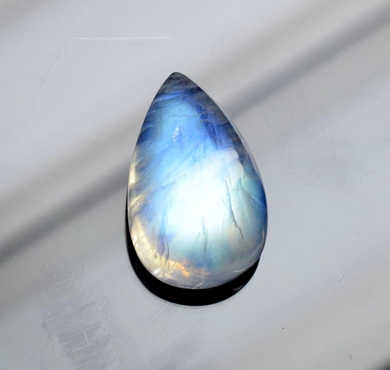 Flashy Natural Blue Moonstone 17.79X11.30 MM Precisely Shiny - Etsy UK