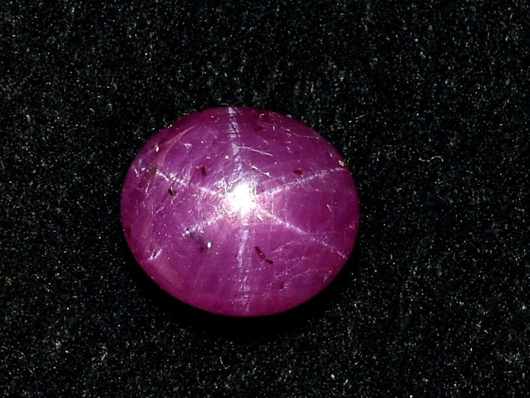 Sharp 6 Ray Ruby Star Beautiful Six-point Asterism Precisely Cut Loose ...
