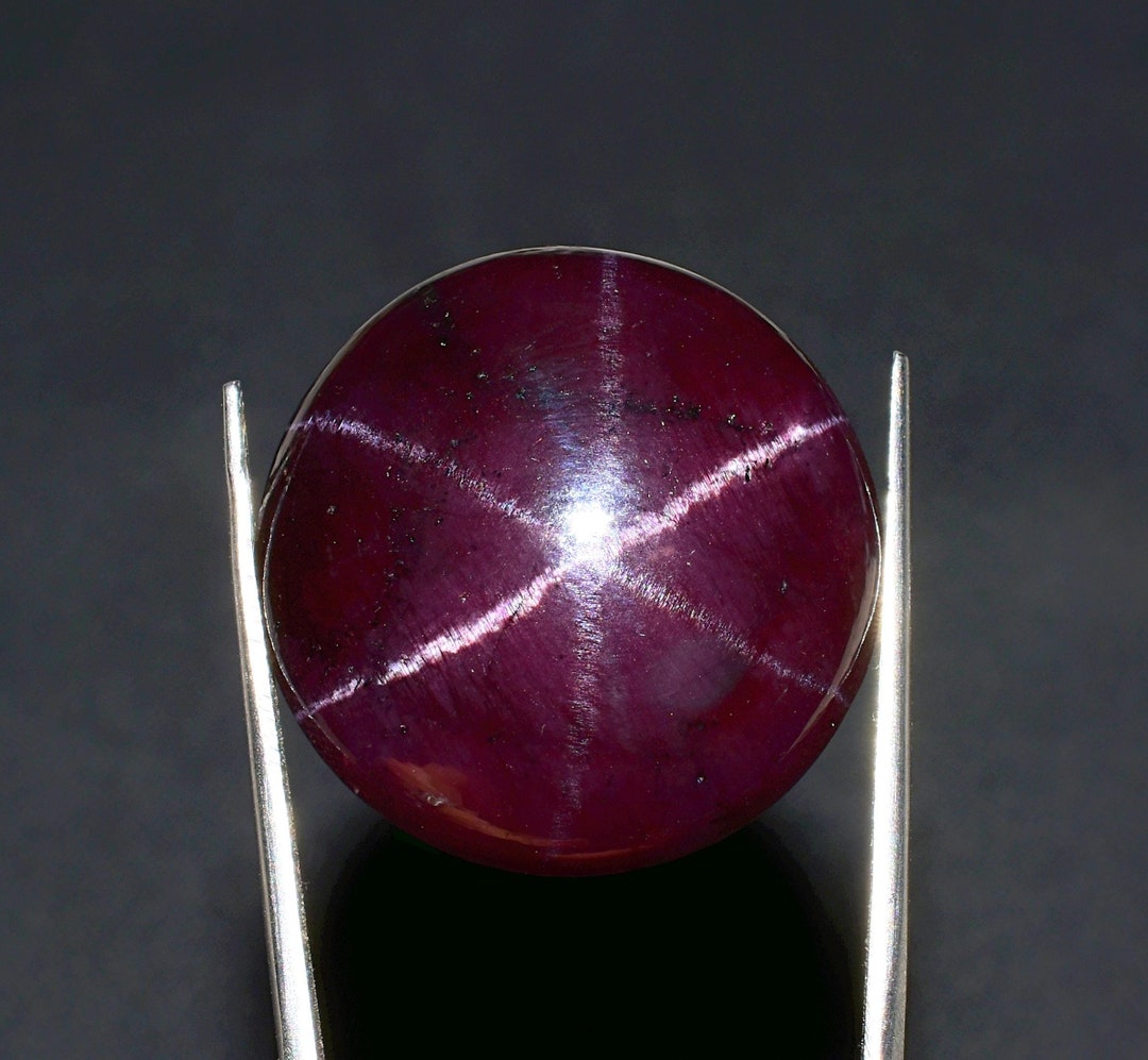 Natural Garnet Star 6 Rays Garnet Star AAA Quality Cabochon Gemstone ...