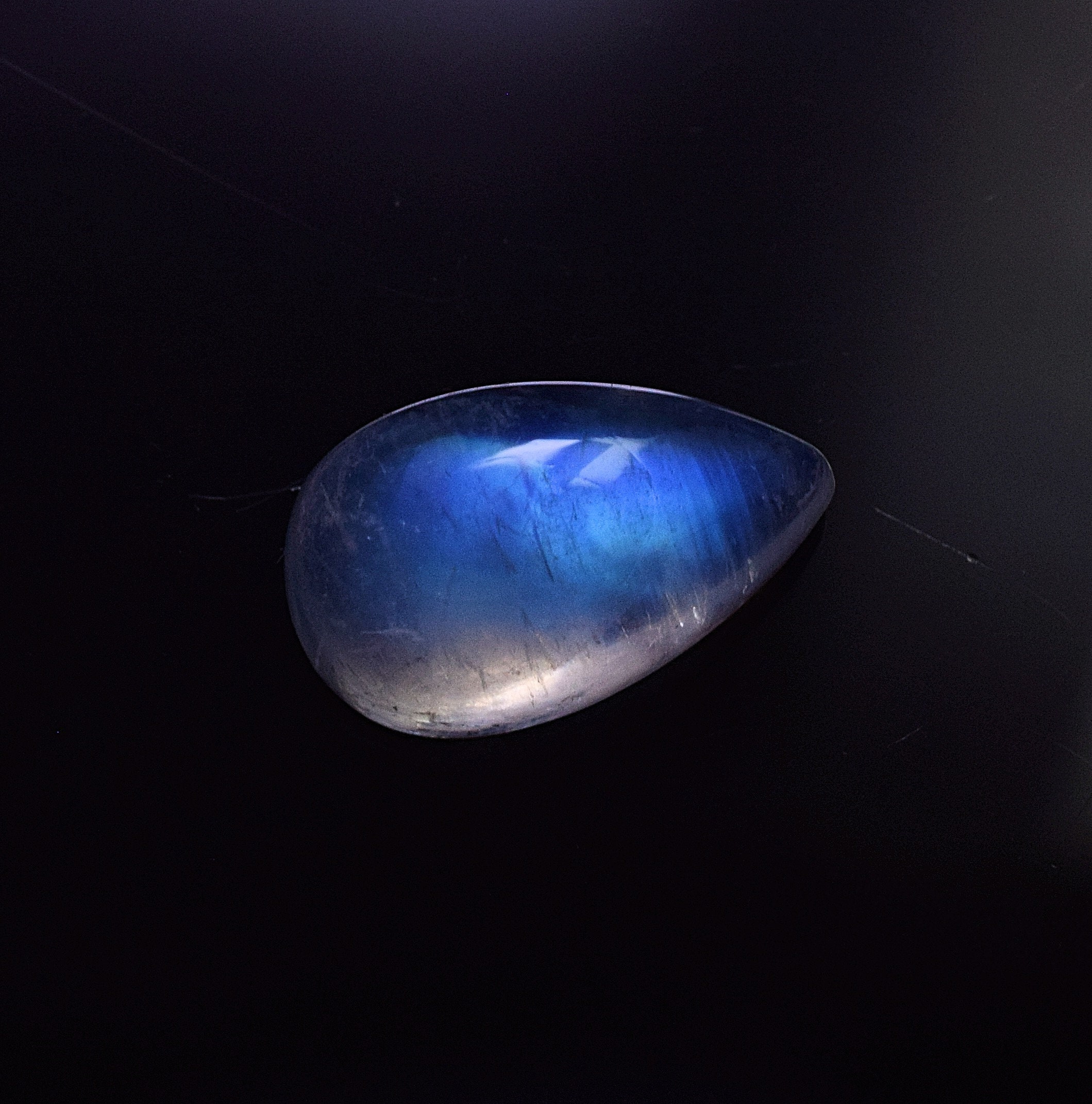 Vibrant Flashy Blue Moonstone 9X14.7 MM Precisely Cutted Shiny - Etsy UK