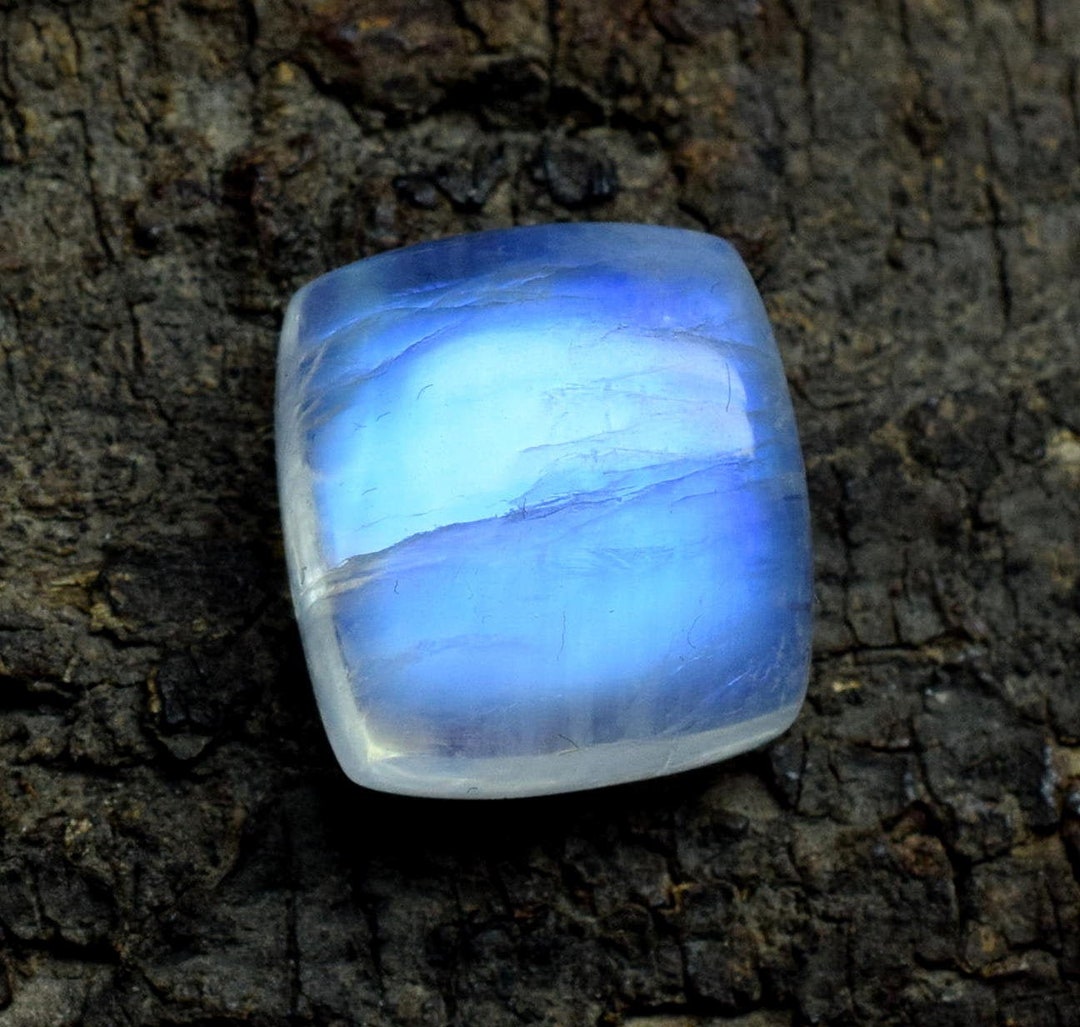 Flashy Natural Blue Moonstone 13X12.6 MM Precisely Shiny Blue Moonstone ...