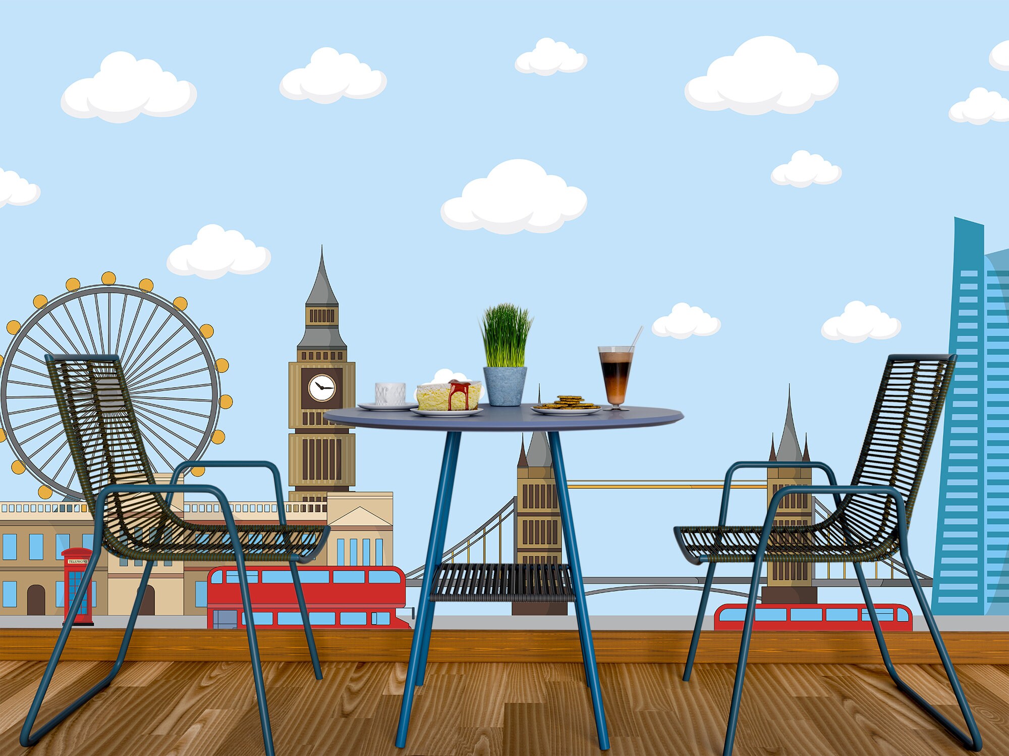 London City Wallpaper for Nursery Peel & Stick Big Ben | Etsy