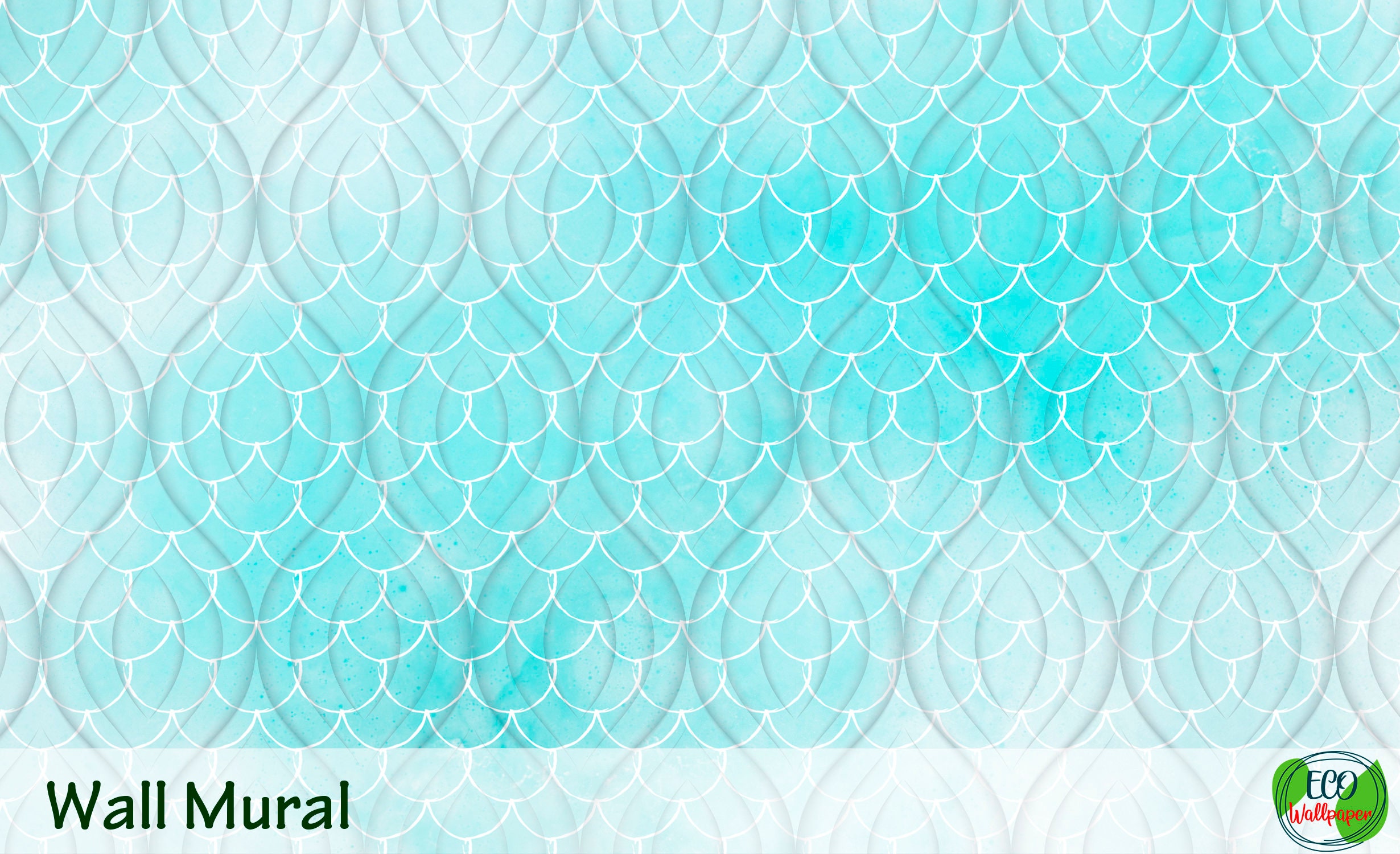 Mermaid Tail Wallpaper for Girl Nursery. Mermaid Wallpaper for | Etsy