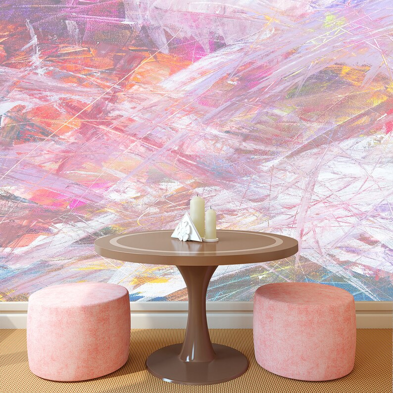 Oil Painting Art Splash Decor. Paint Stains Wallpaper. - Etsy