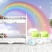Rainbow Wallpaper Kids Removable Colorful Wallpaper Painting Rainbow ...