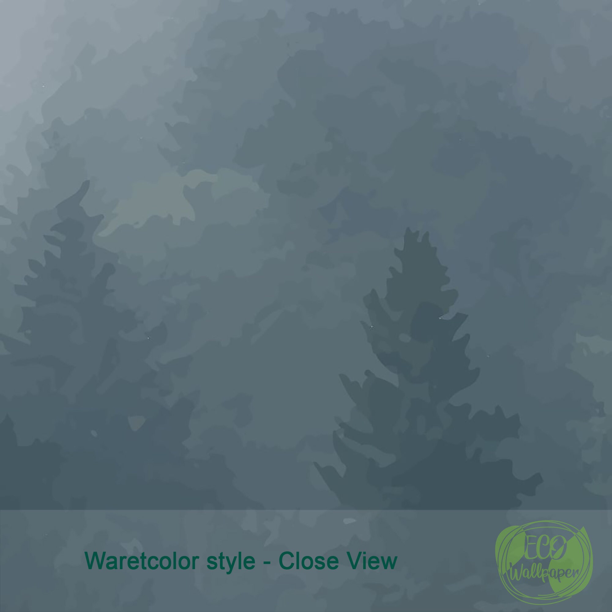 Foggy Forest Wallpaper. Watercolor Nature Wallpaper. Landscape | Etsy