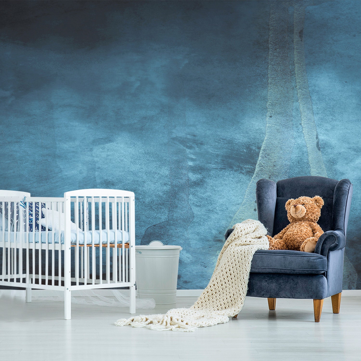 Dark Watercolor Painting Art Wallpaper Vintage Wall Mural | Etsy