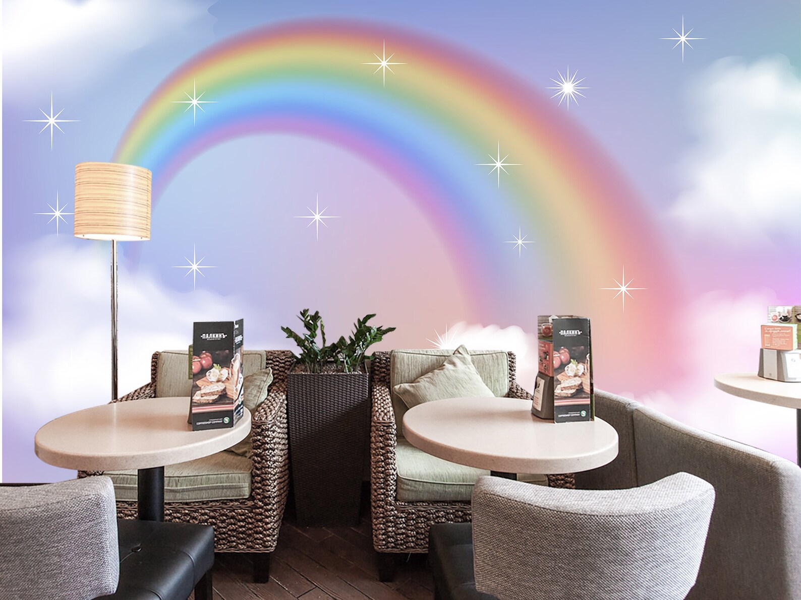 Rainbow Wallpaper Kids Removable Colorful Wallpaper Painting - Etsy