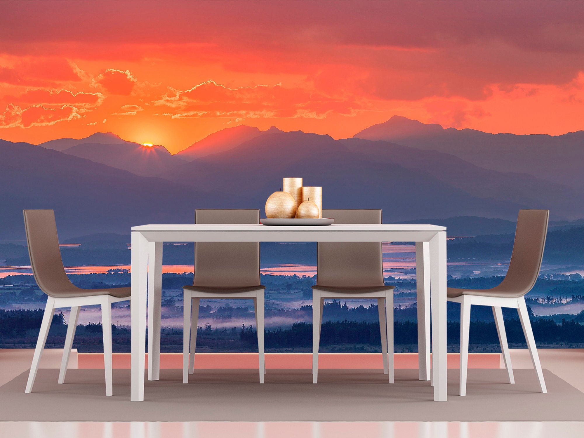 Lake Wallpaper Landscape Wall Mural Beautiful Nature - Etsy