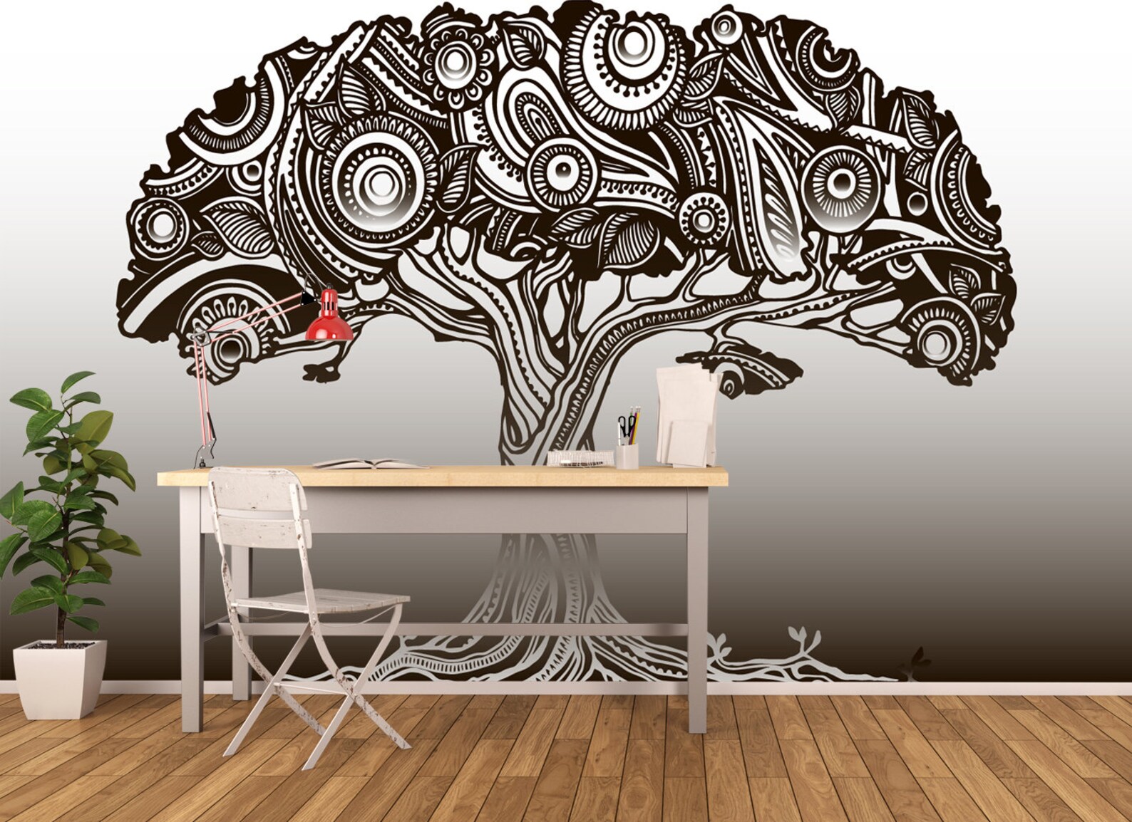 Tree of Life Wallpaper. Nature Wallpaper. Tree of Life Wall - Etsy