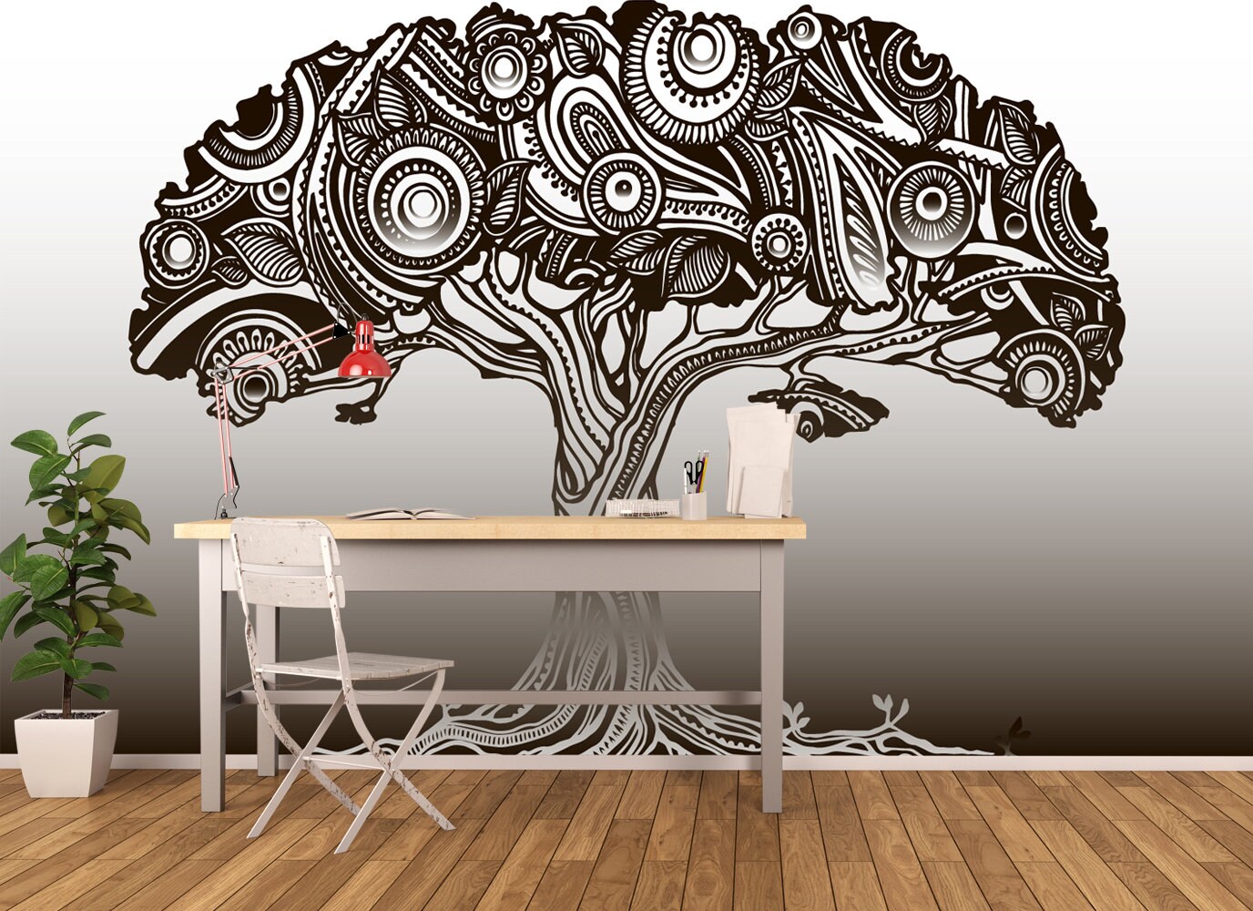 Tree of Life Wallpaper. Nature Wallpaper. Tree of Life Wall - Etsy