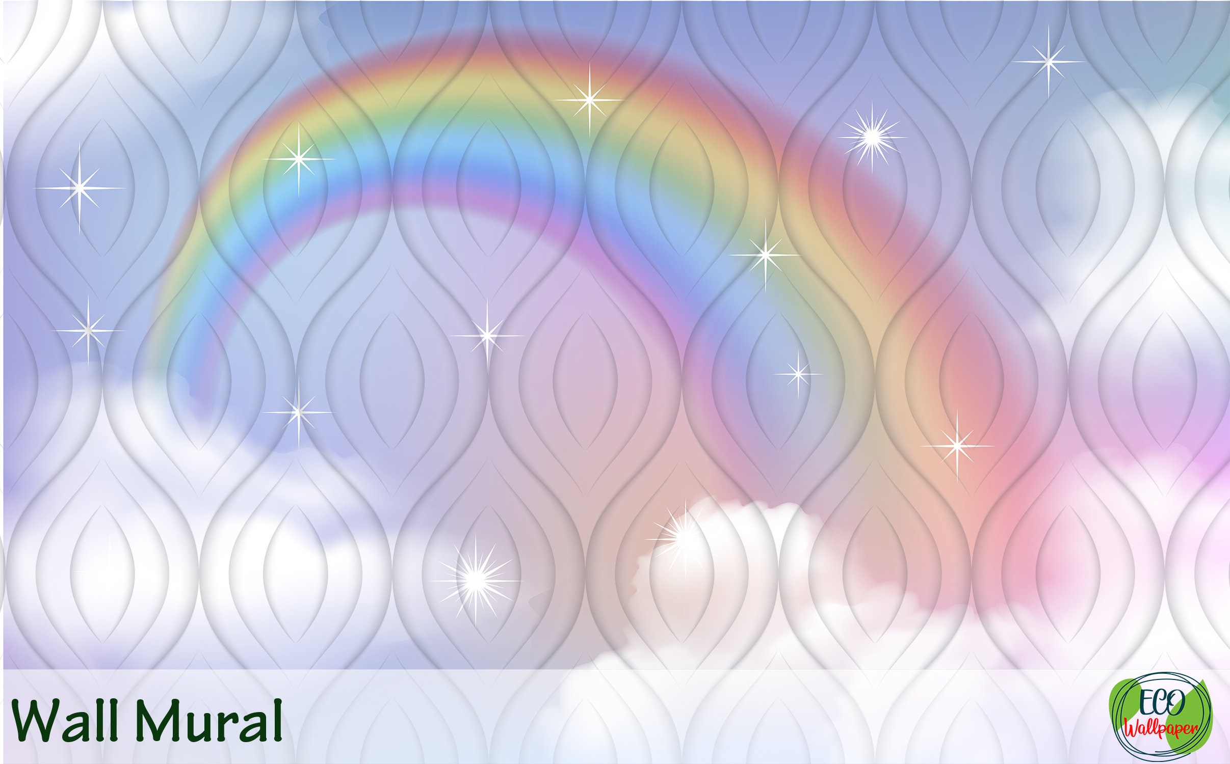 Rainbow Wallpaper Kids Removable Colorful Wallpaper Painting | Etsy