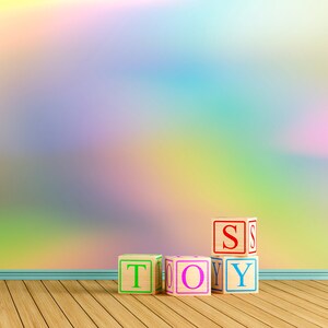 Colorful Wall Mural Rainbow Kids Wallpaper Painting Rainbow Wallpaper ...