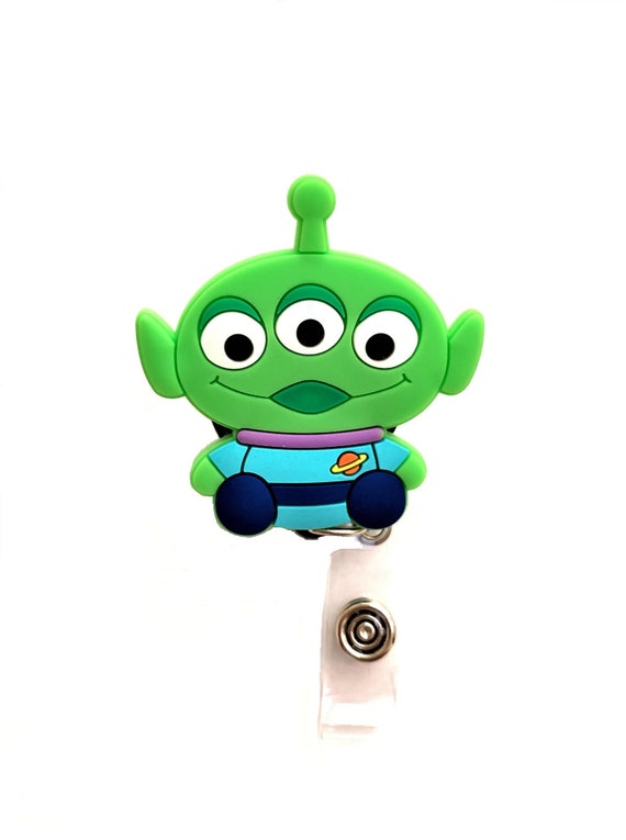 Green Alien Badge Reel Badge Reel Retractable Badge Holder - Etsy