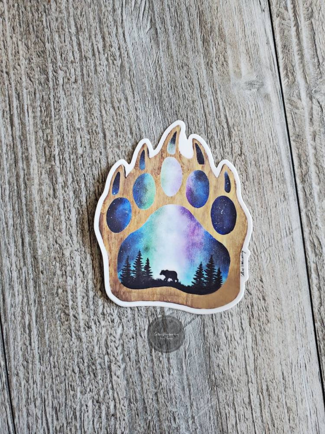 MINI Bear Paw Sticker,painting,sticker,vinyl Sticker, Die Cut Sticker ...