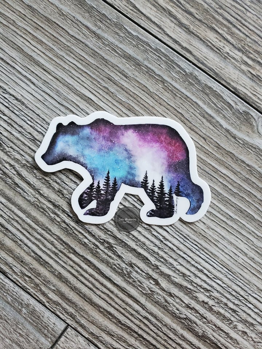 Original Mini Bear Sticker, Painting,sticker,vinyl Sticker, Die Cut ...