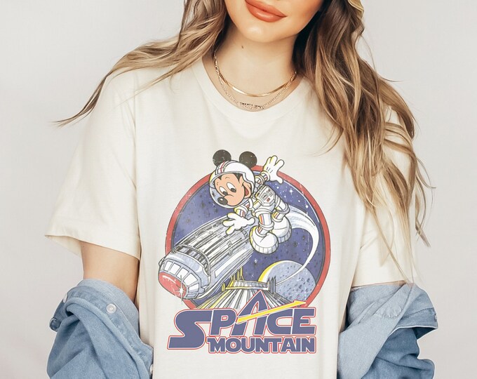 Disney Space Mountain, 90's Retro Space Mountain Shirt, Vintage Mickey Astronauts Tee, Unisex ...