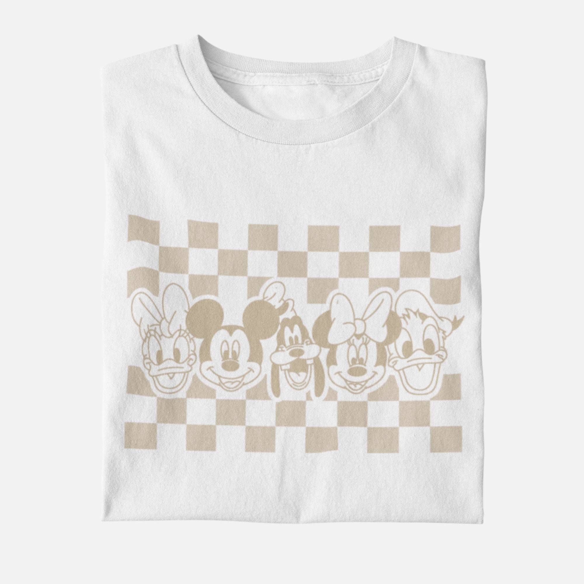 Mickey and Friends Checkered Retro Disney World Shirt Disney - Etsy