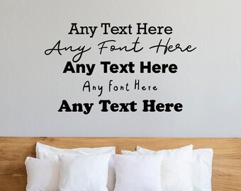Personalised Wall Sticker, Design Your Own Wall Art, Quote, Decal - Etsy UK