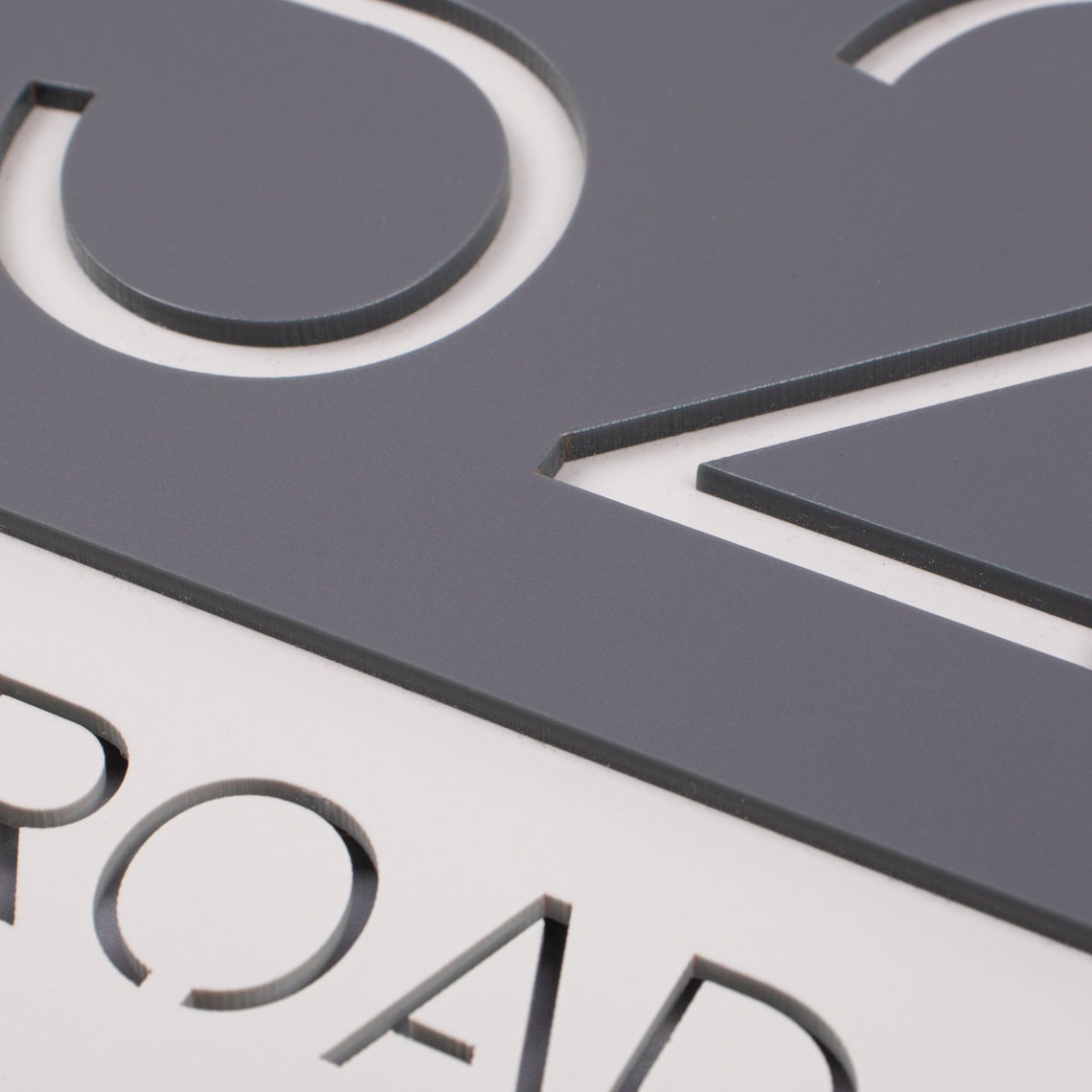 Modern Contemporary House Sign Acrylic Door Number Sign Modern | Etsy UK