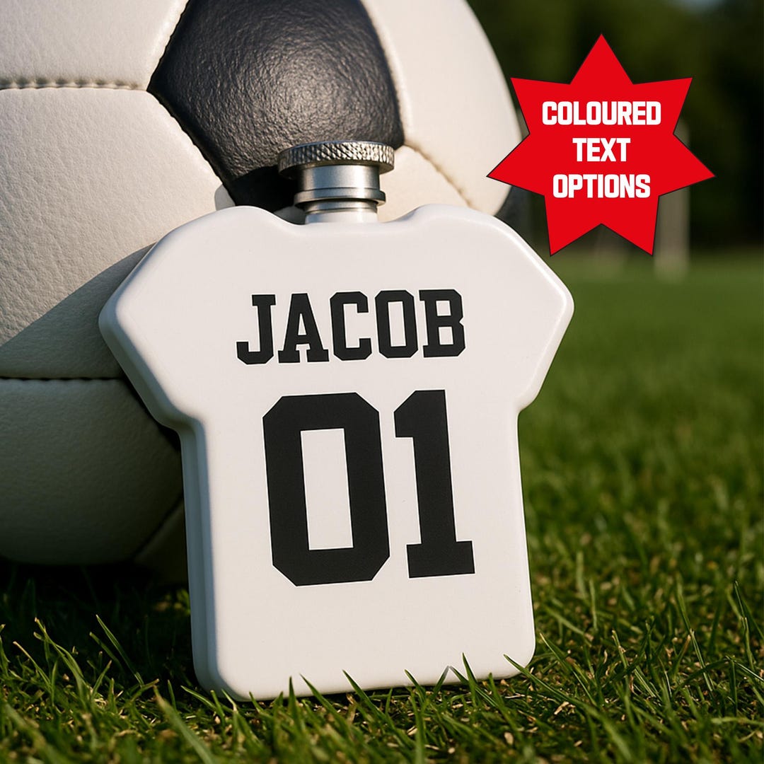 Personalised Football Shirt Hip Flask - Etsy