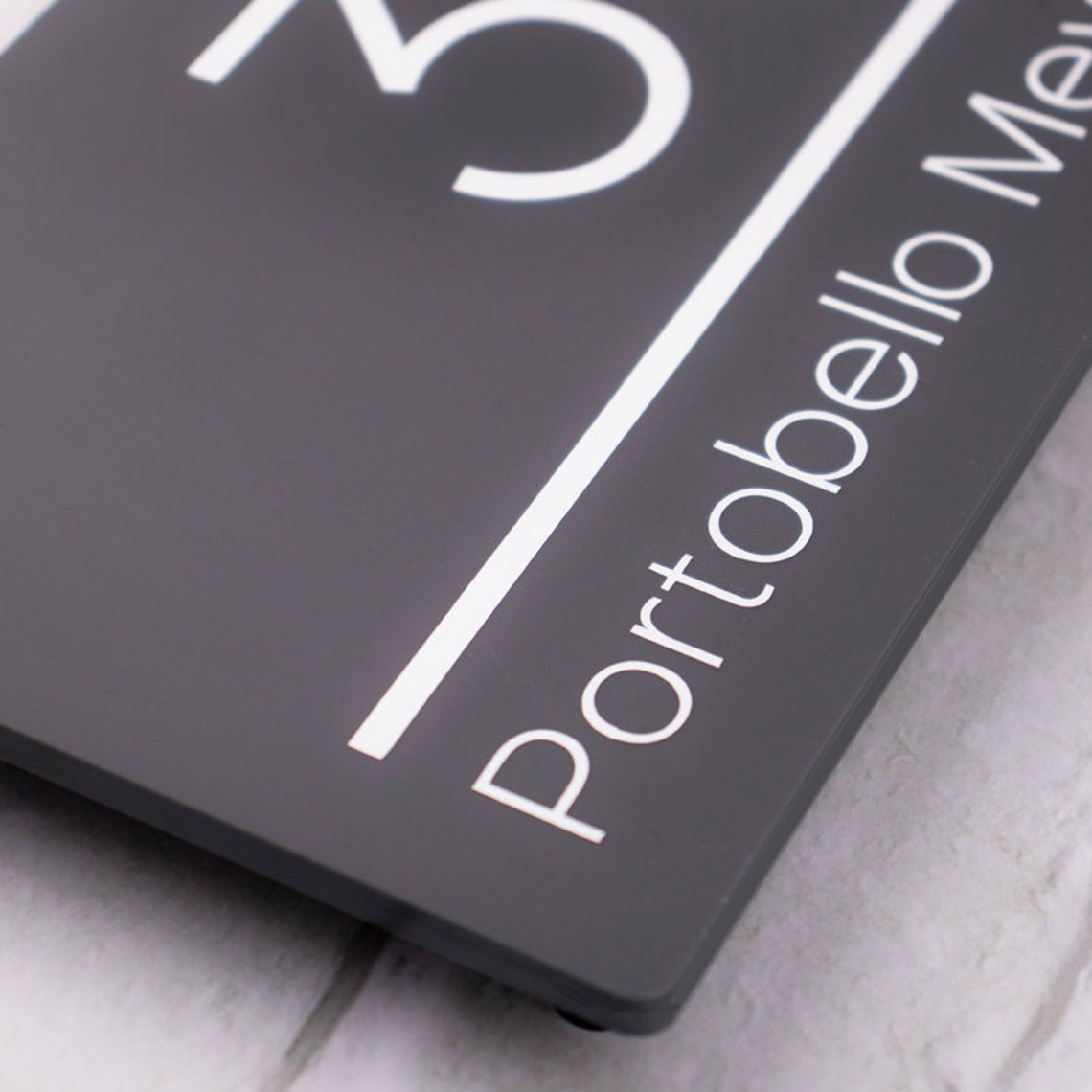 Contemporary House Sign Modern Door Number Acrylic House Sign - Etsy