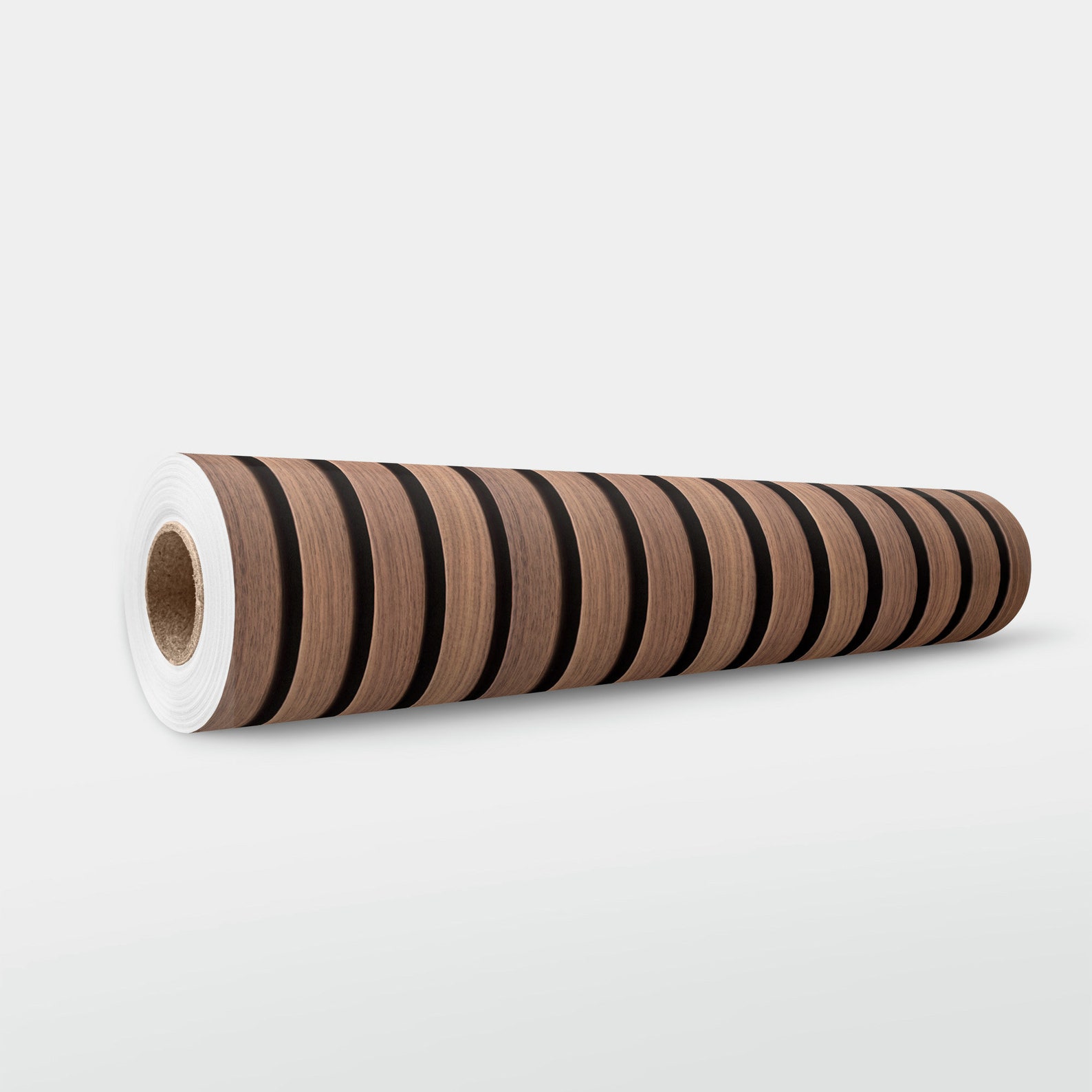 Slat Wood Wall Panel Vinyl Wrap, Decorative Acoustic Oak Wooden Slats ...