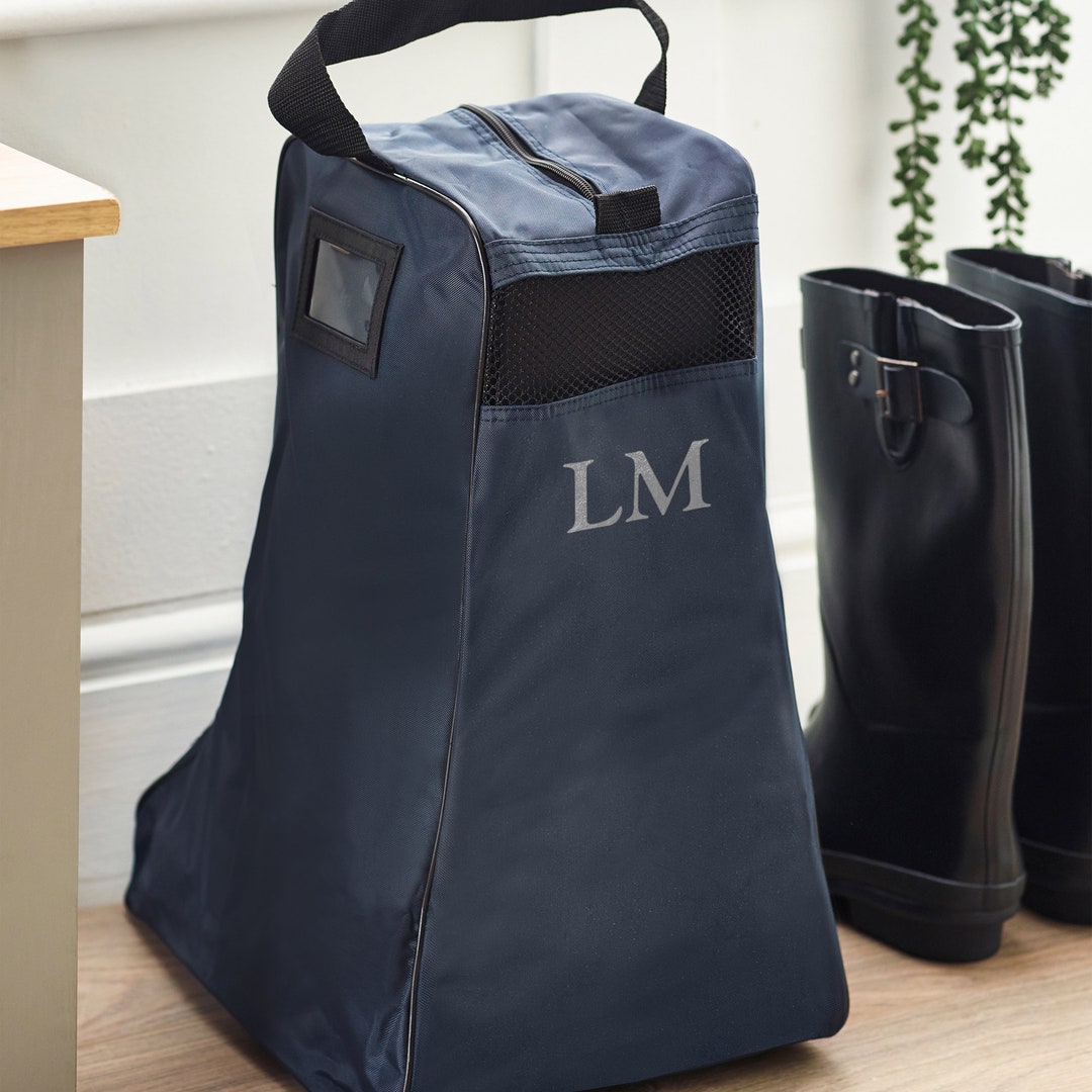 Personalised Wellington Boot Bag: Custom Hiking Wellies Riding Boot ...
