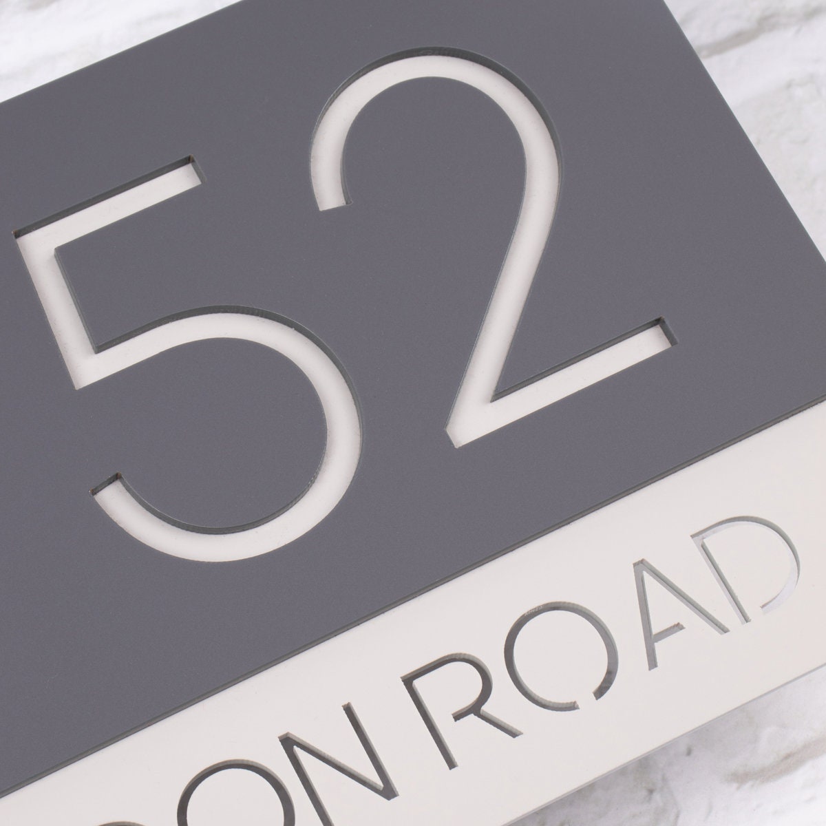 Modern Contemporary House Sign Acrylic Door Number Sign Modern | Etsy UK