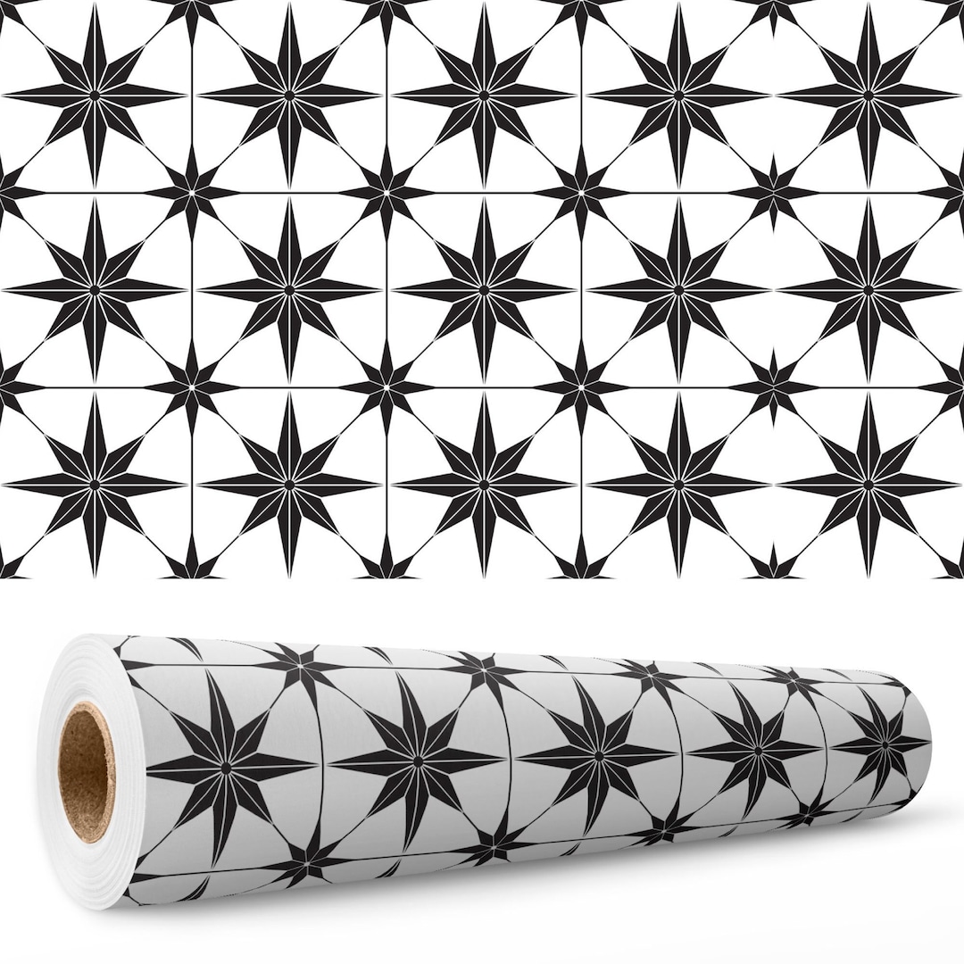 Tile Sticker Astral Star Vinyl Wrap for Furniture, Self Adhesive Decal ...