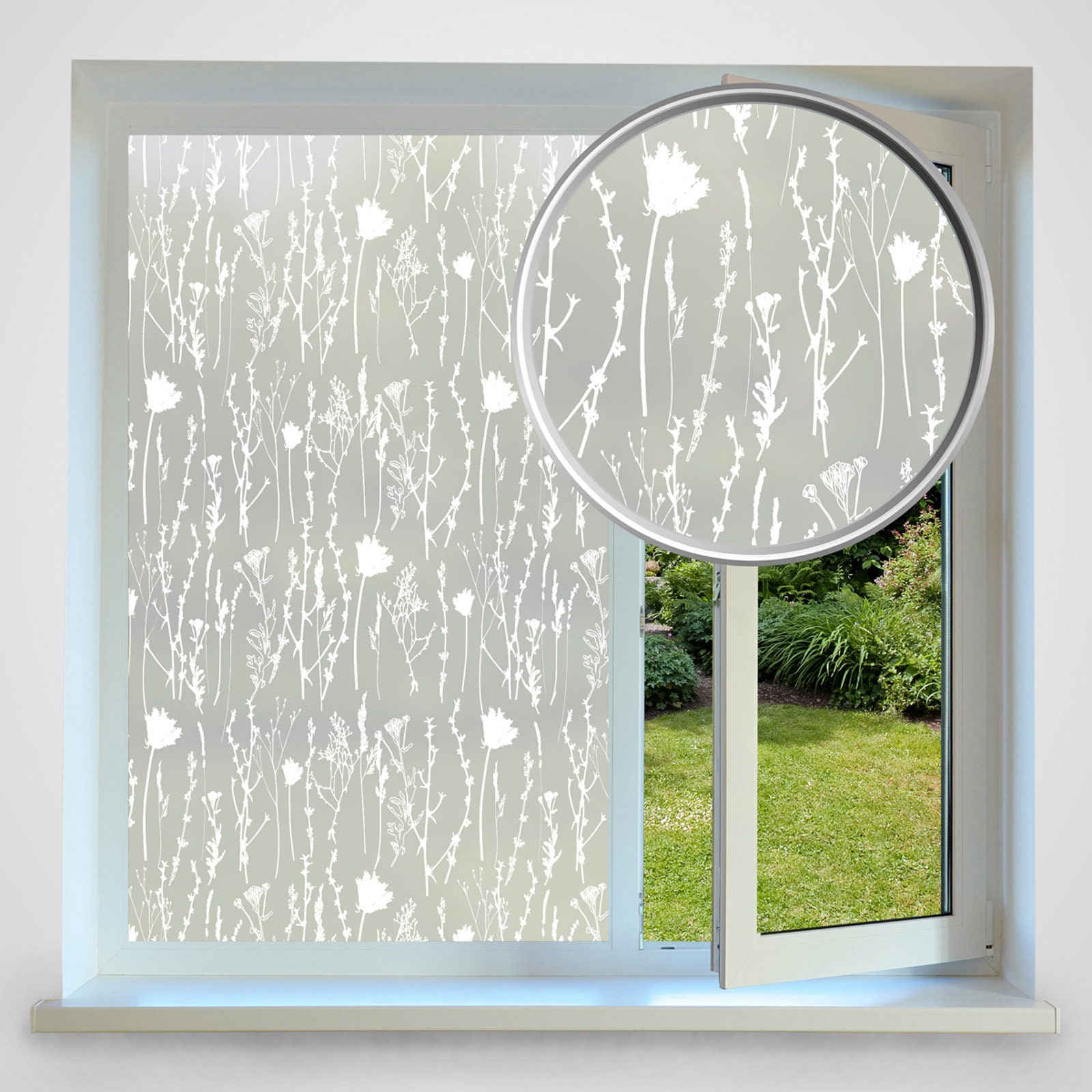 Privacy Frosted Window Film Decorative Modern Contemporary - Etsy UK