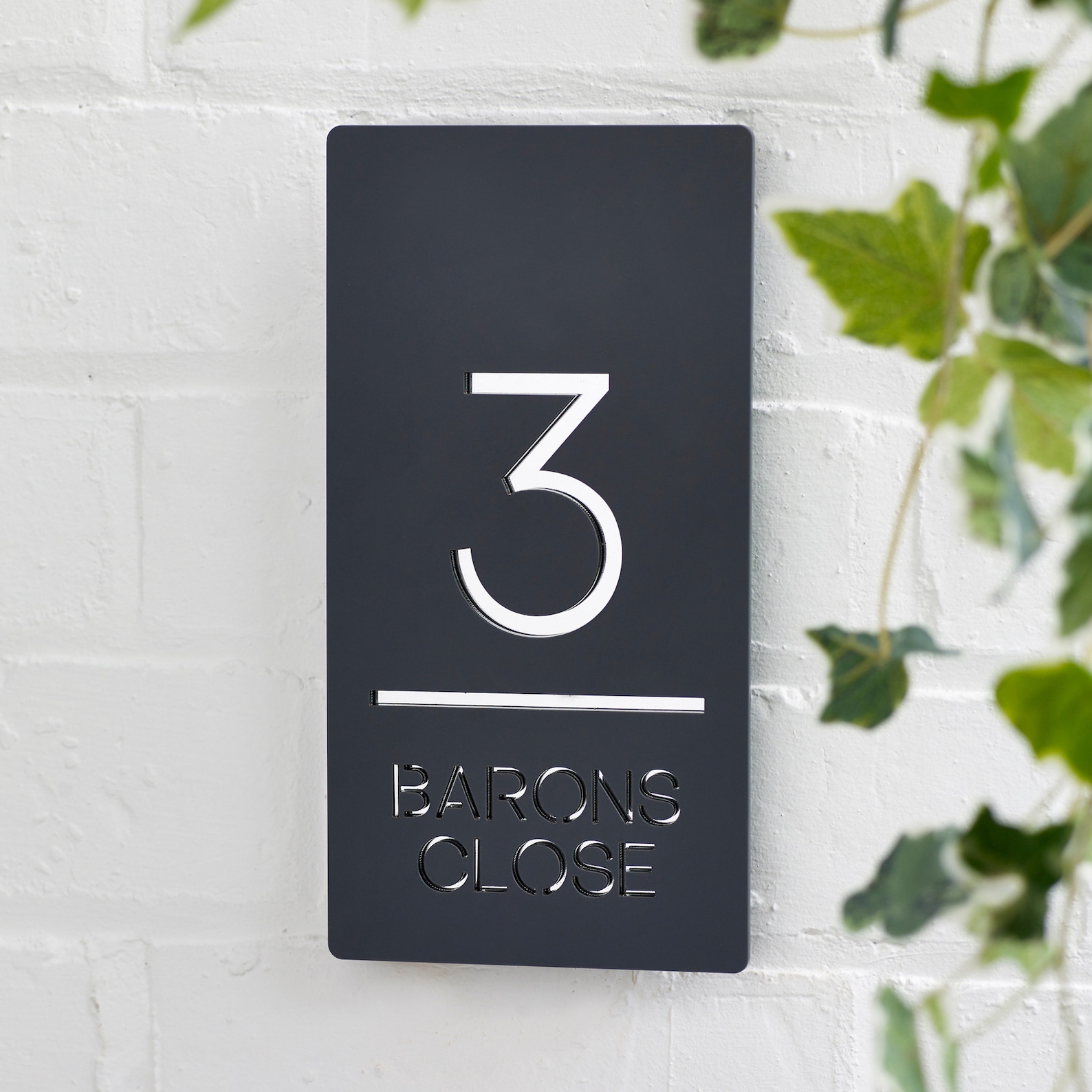 Contemporary House Sign Door Number Acrylic Bespoke Modern - Etsy