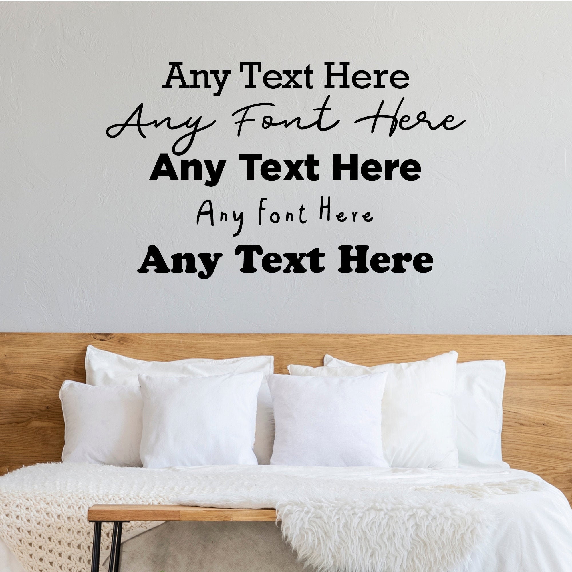 Custom Wall Decal: Personalised Vinyl Art Sticker, Any Wording - Etsy UK