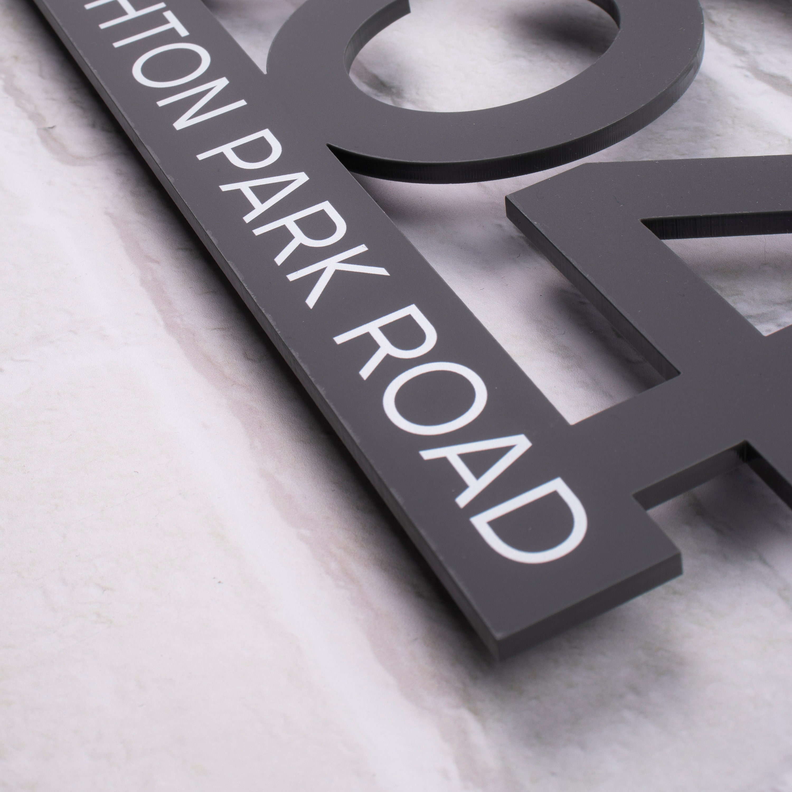 Modern House Numbers Contemporary Floating House Sign - Etsy