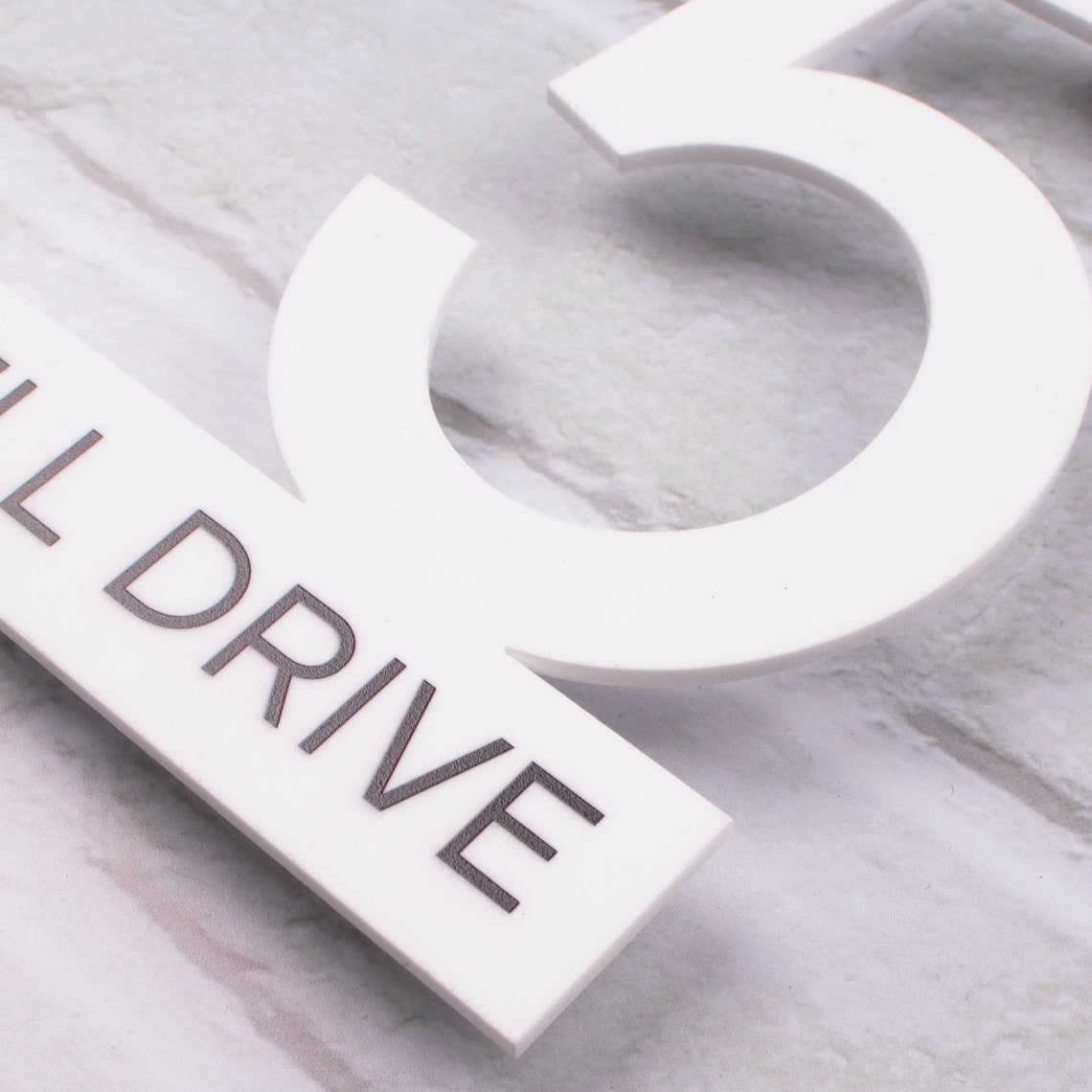 Modern House Numbers Contemporary Floating House Sign - Etsy