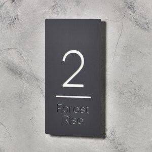 Illuminated House Sign Modern LED House Number - Etsy