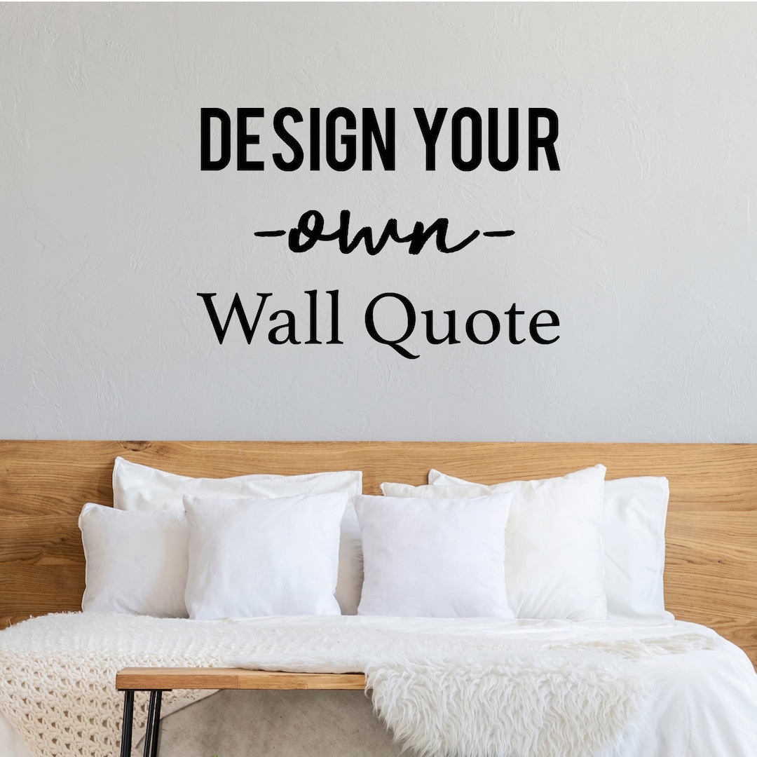 Custom Wall Decal: Personalised Vinyl Art Sticker, Any Wording - Etsy UK
