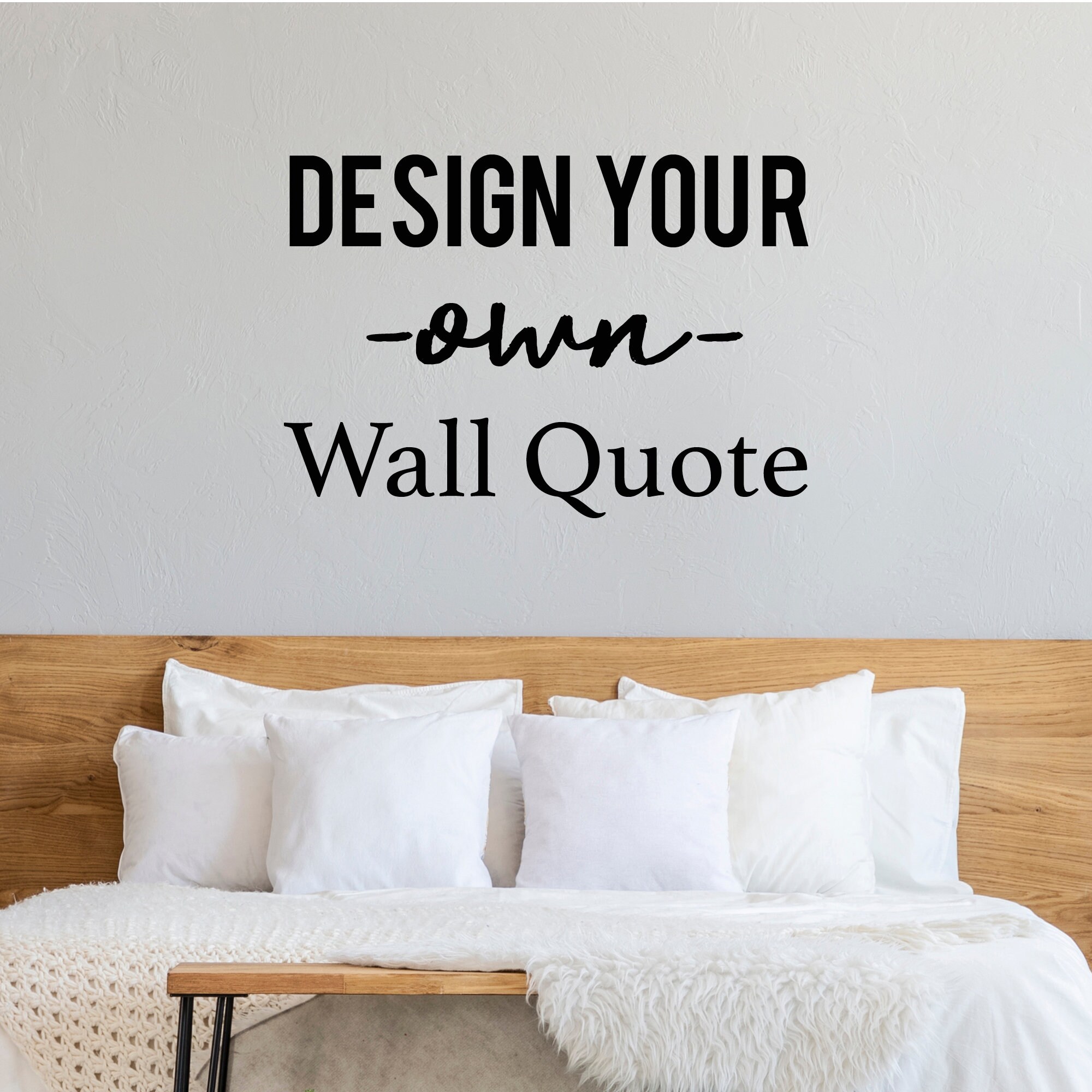 Custom Wall Decal: Personalised Vinyl Art Sticker, Any Wording - Etsy UK