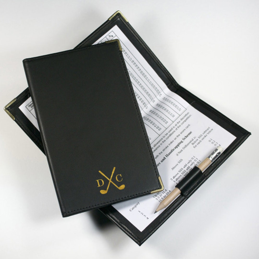 Personalised Golf Score Card, Personalized Golf Gift, Gift for Golfer ...