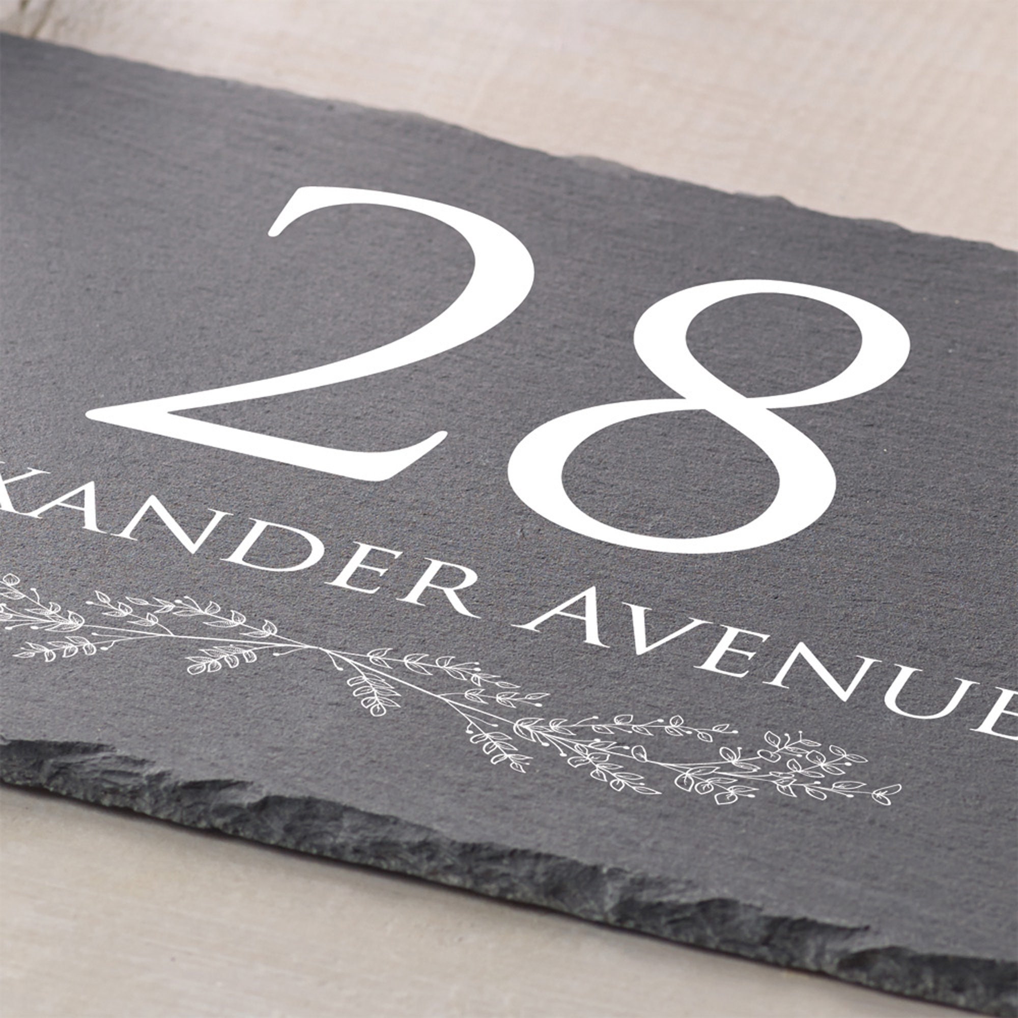 Slate House Sign Rustic House Plaque | Etsy UK