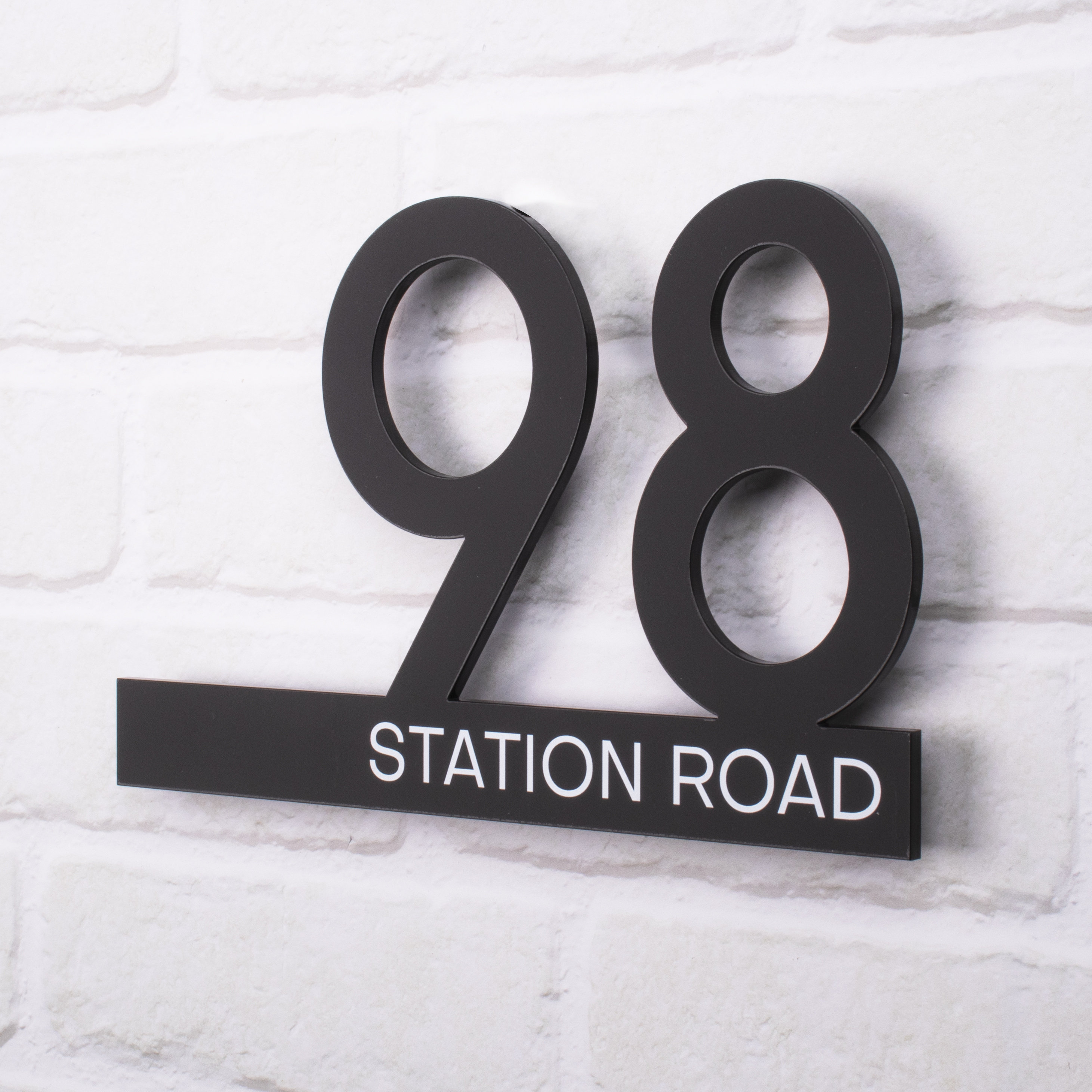 Modern House Numbers Contemporary Floating House Sign - Etsy UK