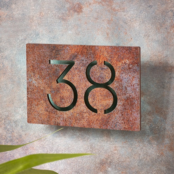 House Number Plaque - Etsy