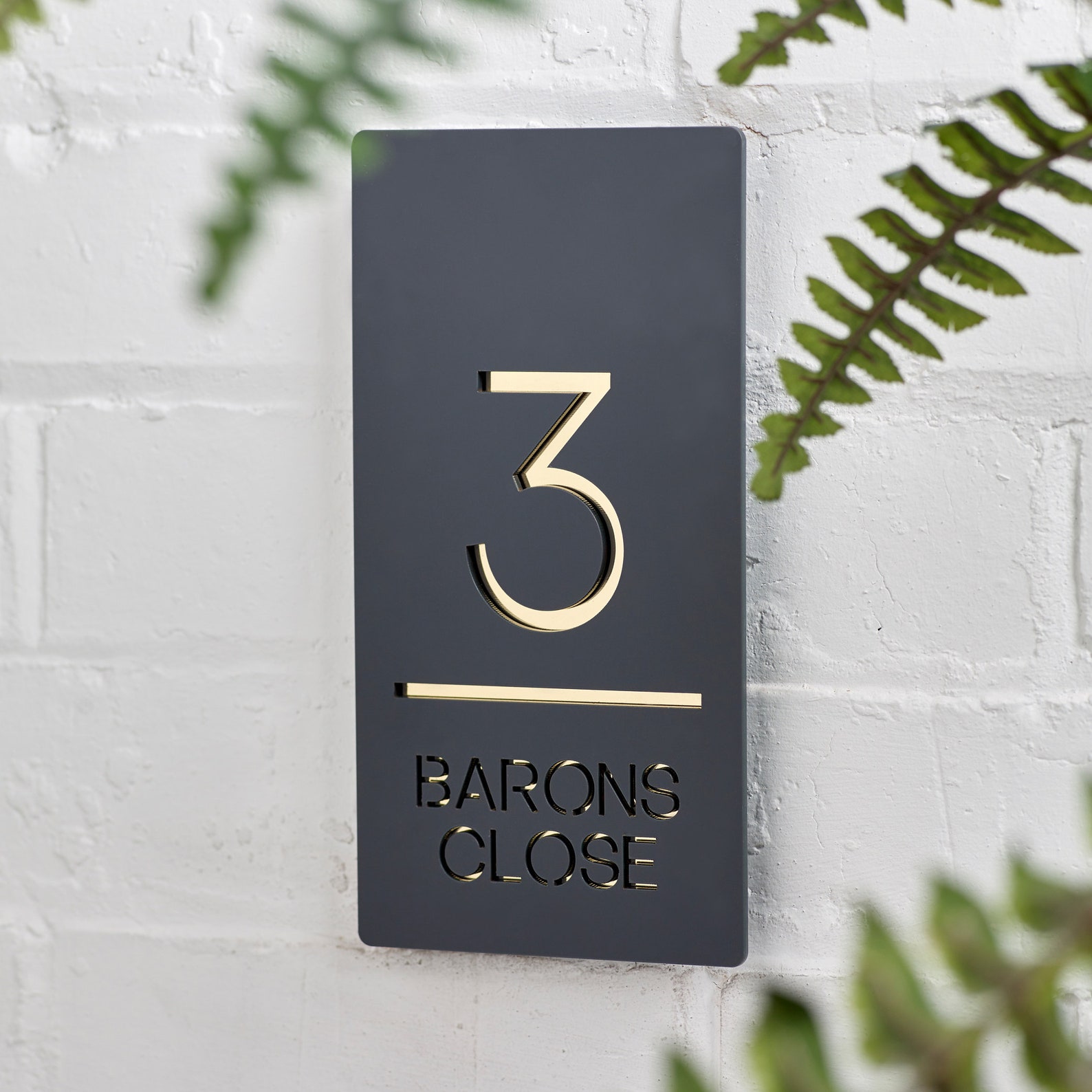 Contemporary House Sign Door Number Acrylic Bespoke Modern - Etsy