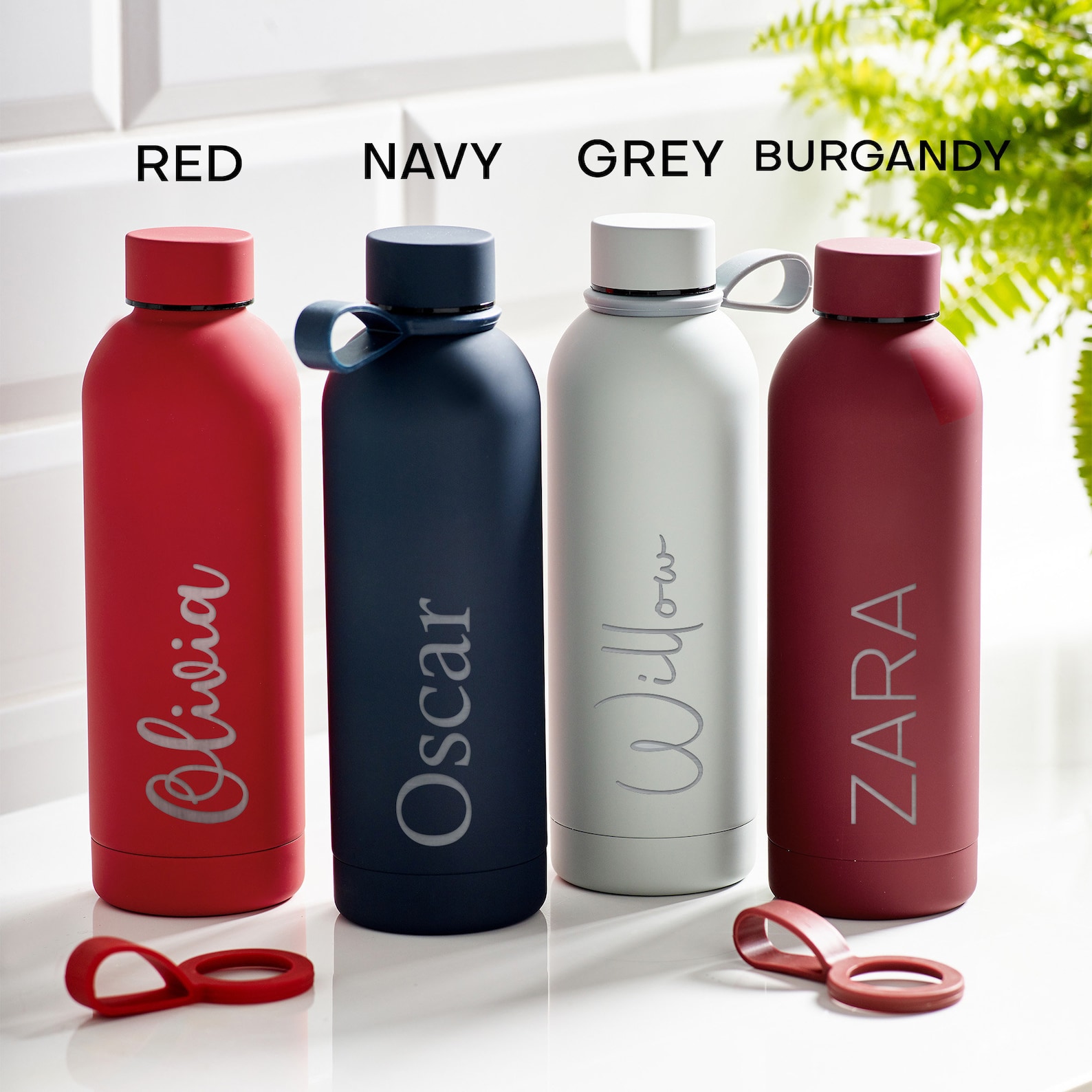 Personalised Water Bottle Laser Engraved Stainless Steel Insulated ...