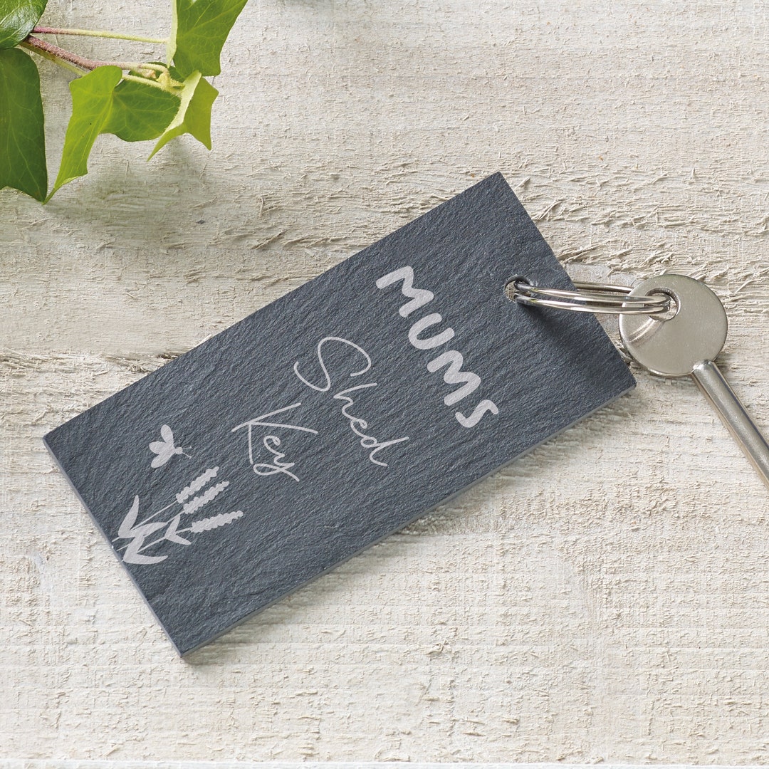 Slate Keyring Shed Keyring Gifts for Her 10cmx5cm - Etsy UK