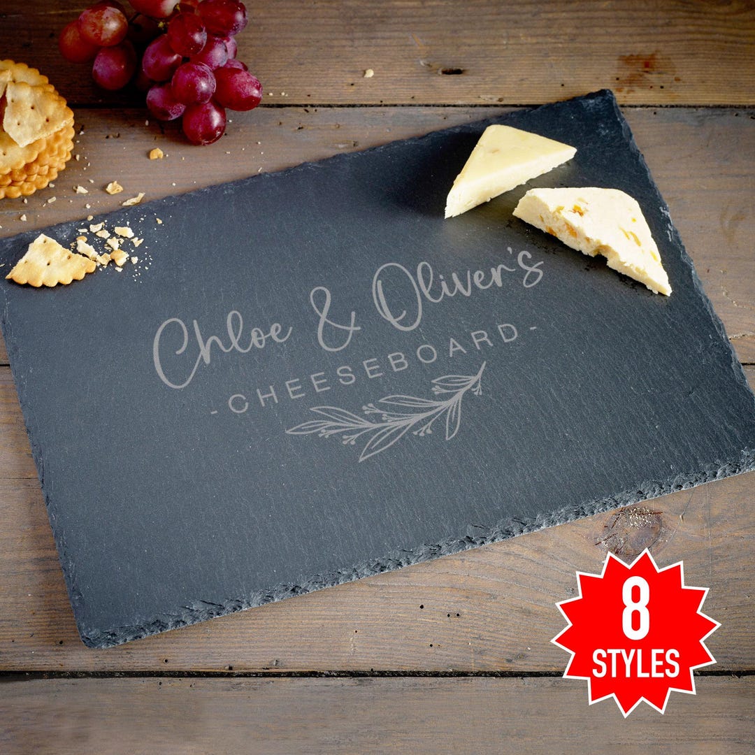Personalised Slate Cheese Board - Etsy UK