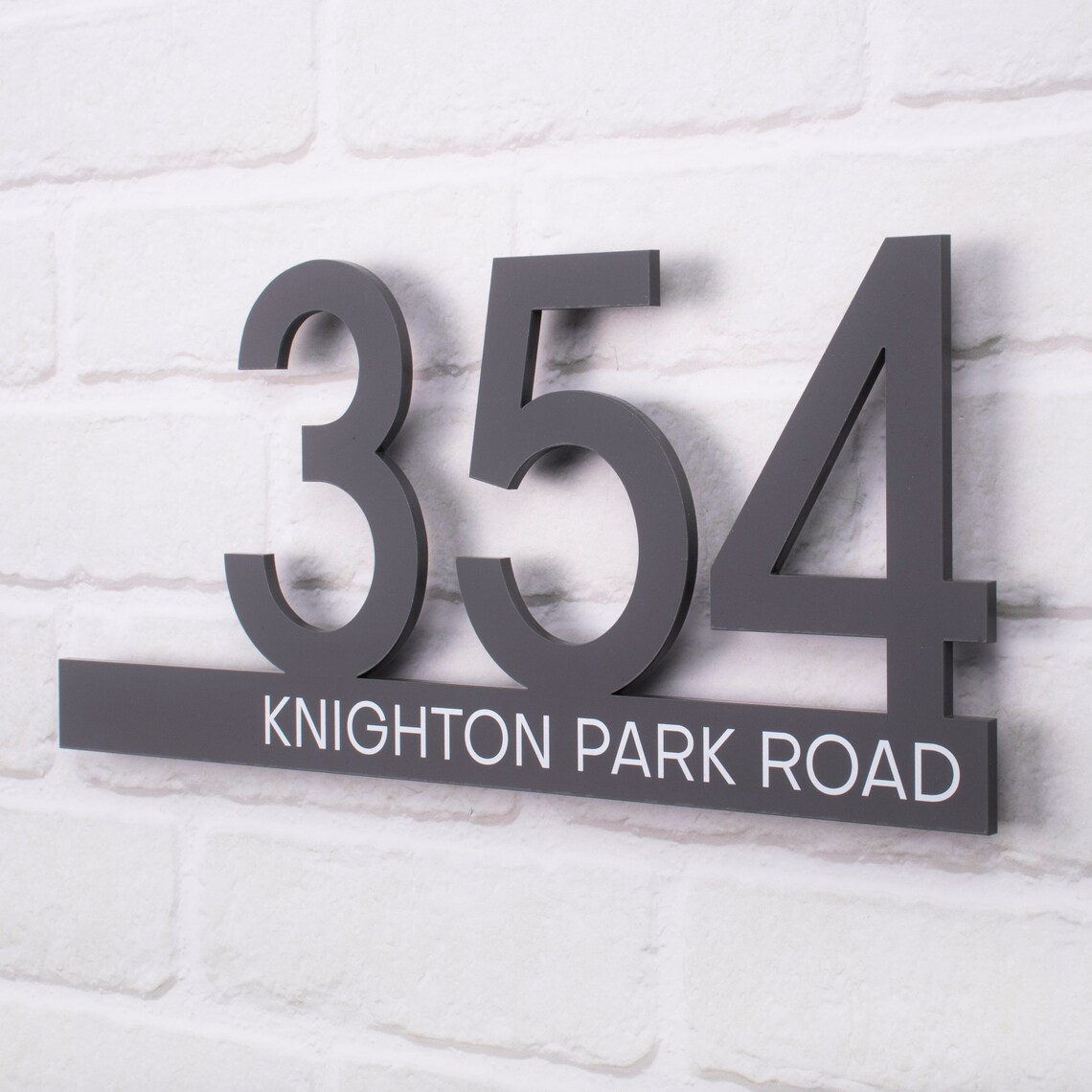 Modern House Numbers Contemporary Floating House Sign - Etsy UK