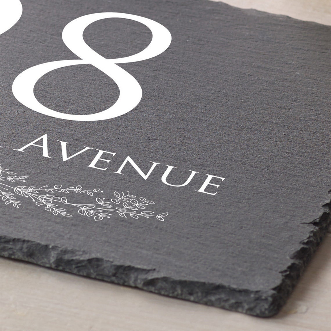 Slate House Sign Slate Door Number Plaque Rustic Farmhouse - Etsy