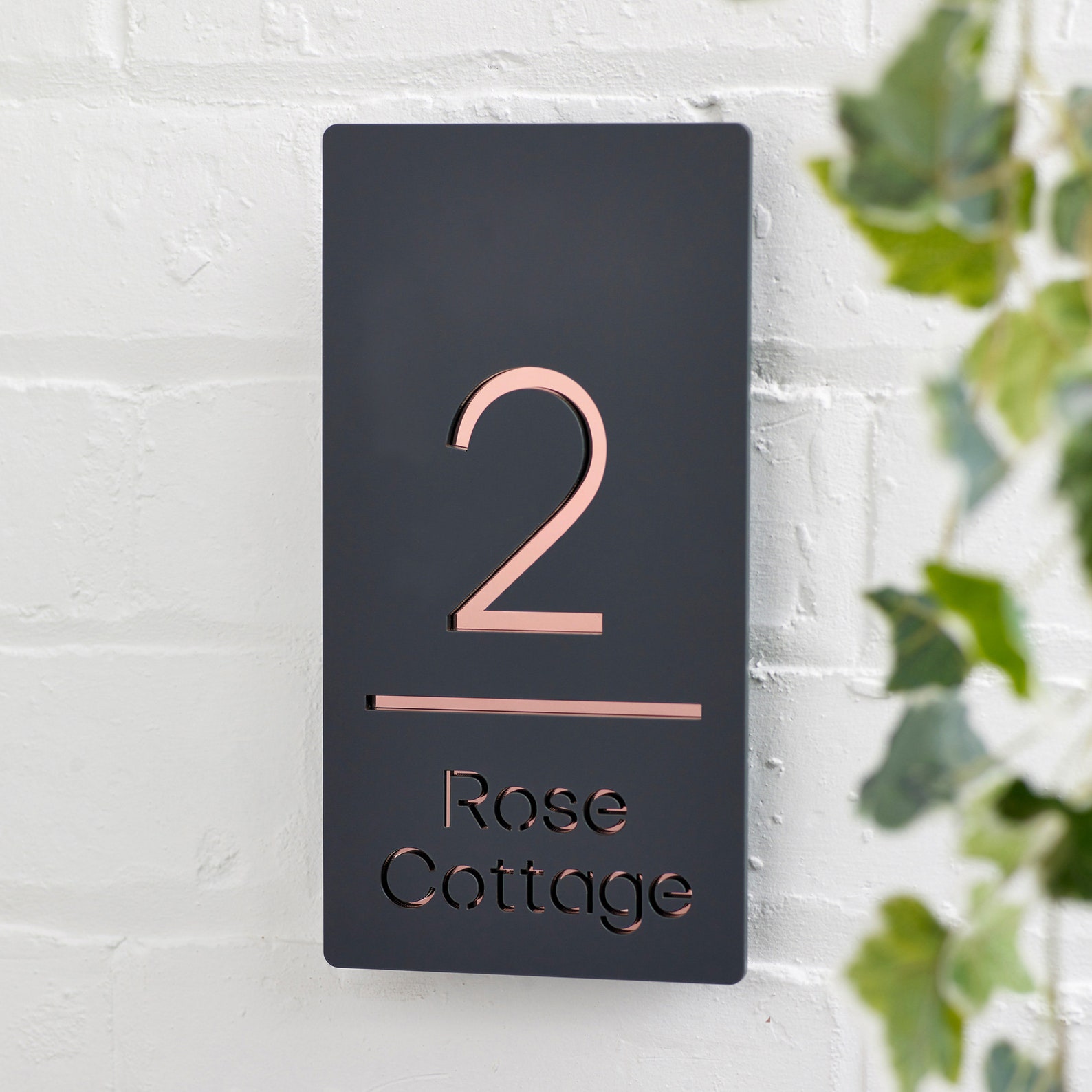 Contemporary House Sign Door Number Acrylic Bespoke Modern - Etsy
