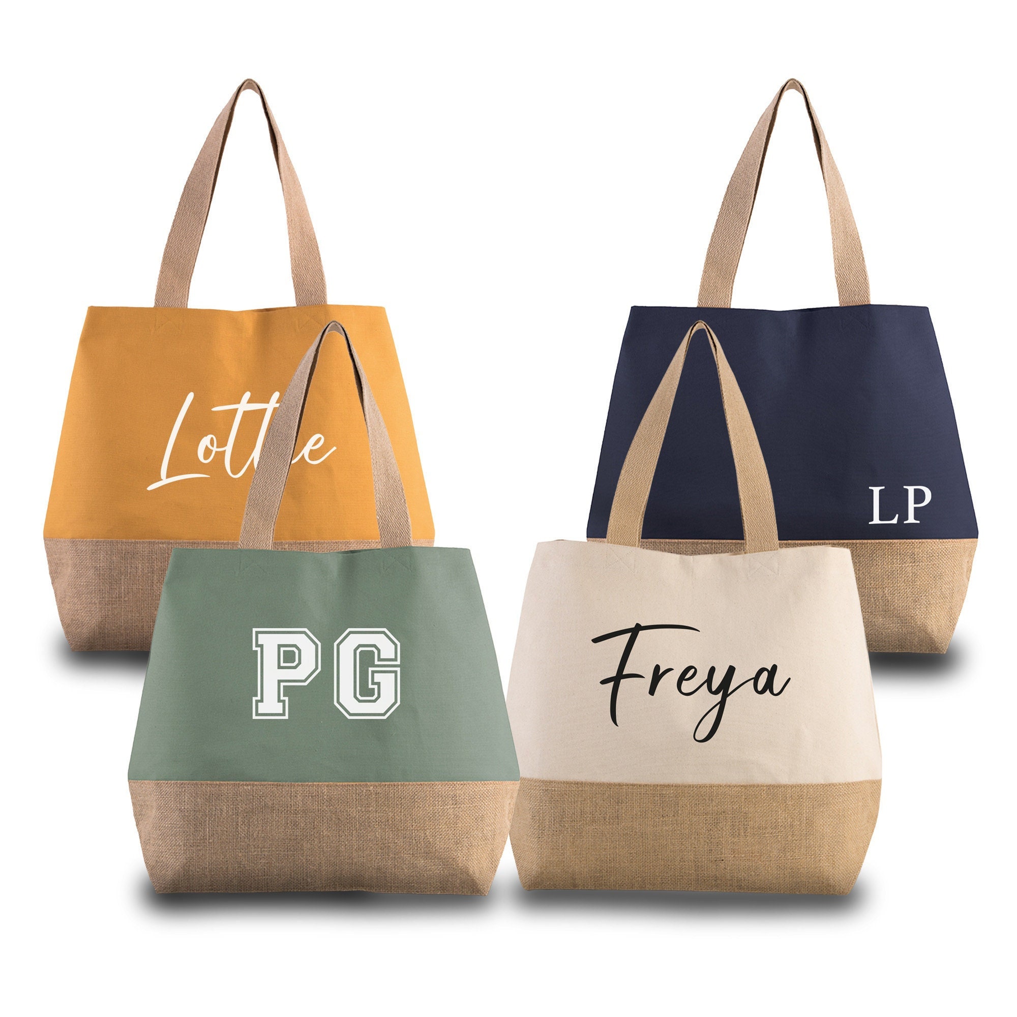 Monogram Bags And Totes Personalized Canvas Totes For Kids Custom ...